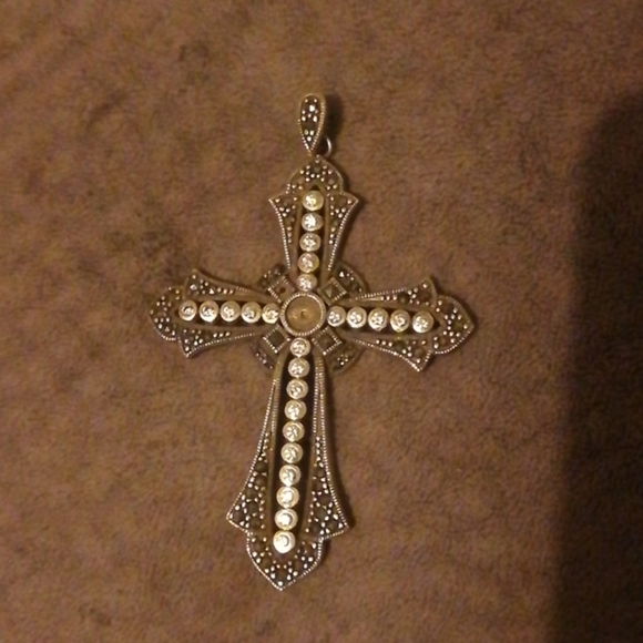 Jewelry | Vintage Sterling Silver Cross 3 Inches Tall | Poshmark